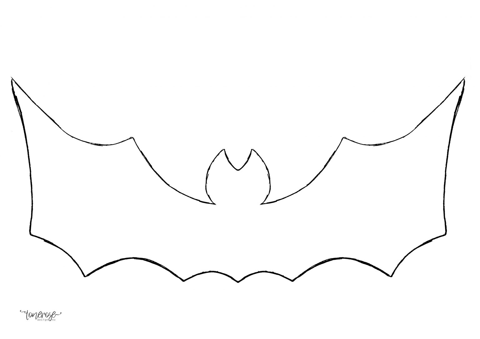 Supersøt flaggermus // Halloweenpynt barna kan lage selv // Gratis mal ...