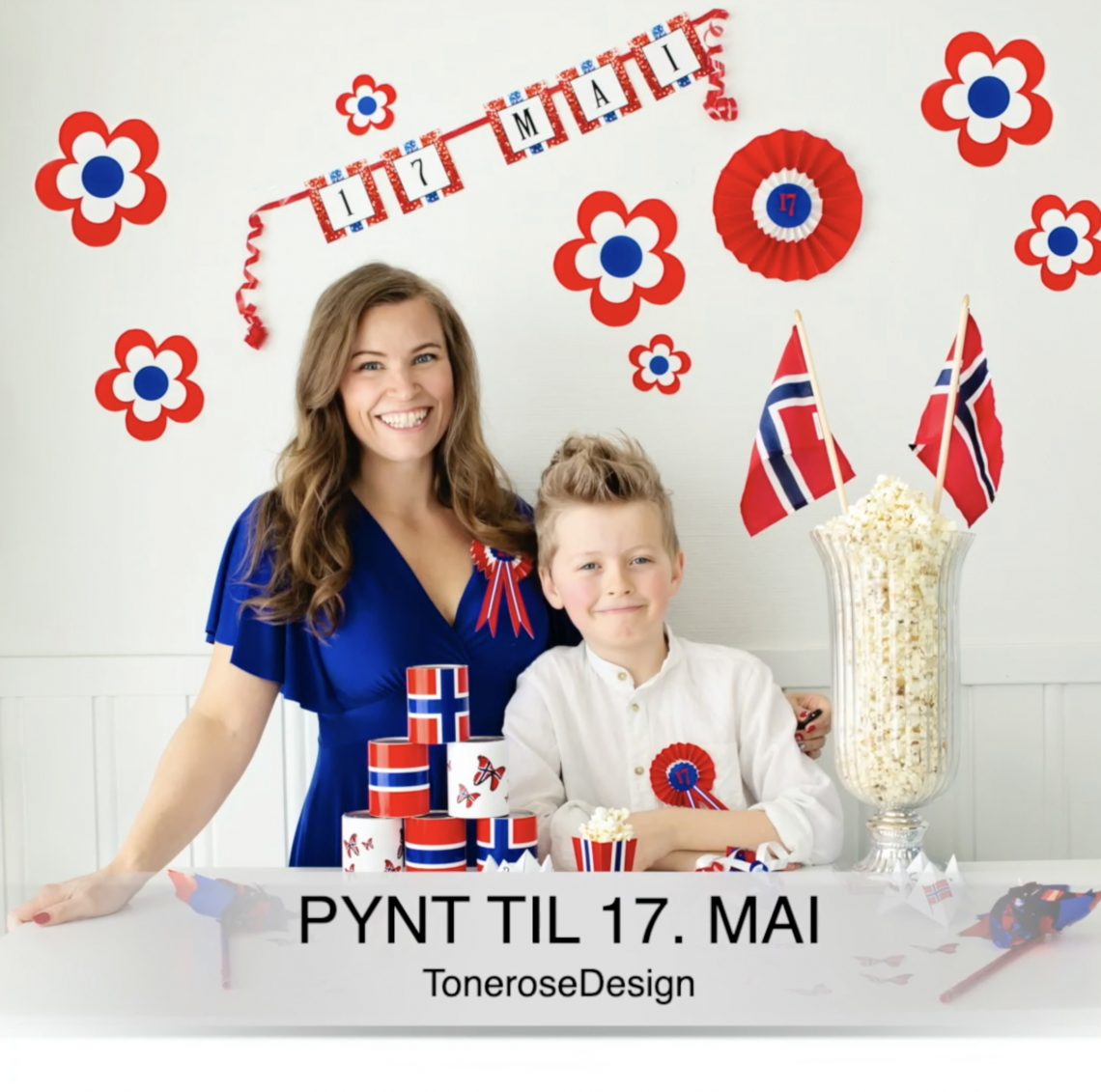 17 Mai pynt // VIDEO // Holmen Senter – ToneroseDesign